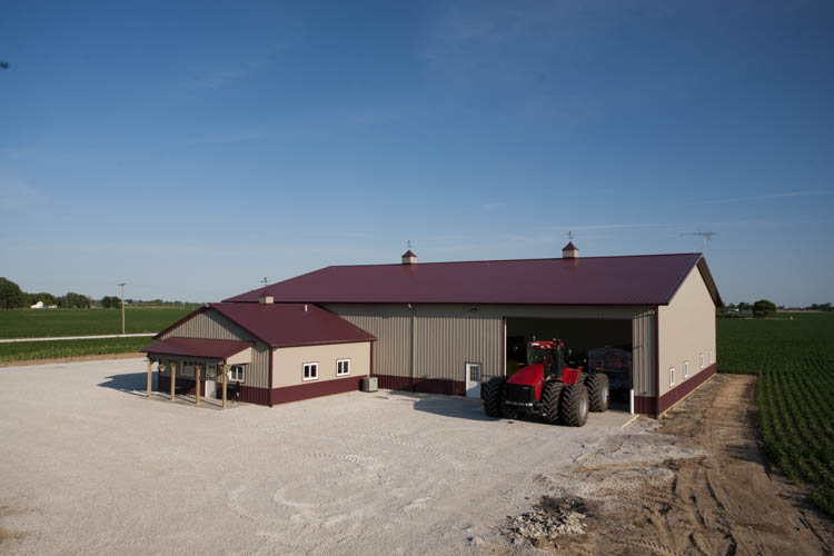 Heated Farm Shop with Office Area | Grant County, IN | FBi Buildings